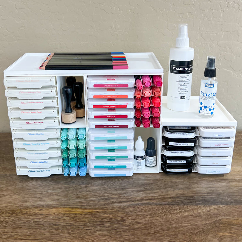 Ink Pad Storage Cube for Staz-On, Versafine, Memento sized Ink Pads ...